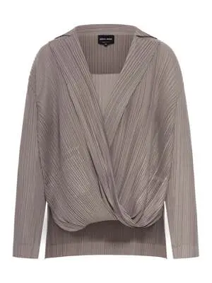 Giorgio Armani Pleated Fabric Twin Set - Multicolor