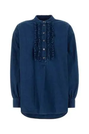 Valentino Garavani Denim Blouse - Blue