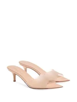 GIANVITO ROSSI Elle 55mm Translucent Mules