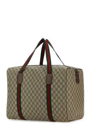 Gucci Gg Supreme Monogram Travel Duffle Bag - Multicolor