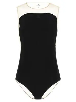 COURREGES Courrèges Illusion Sunshield Bodysuit - Black