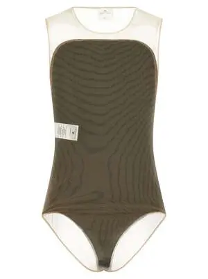 COURREGES Courrèges Illusion Sunshield Bodysuit - Black