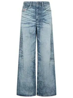 DIESEL® Sire 1996 Light Cotton Wide Leg Jeans - Blue