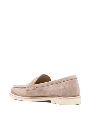 Brunello Cucinelli Suede Loafer - Gray