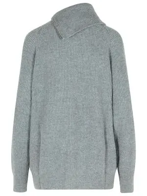 Sportmax Salpa Wool And Cashmere Blend Sweater - Gray
