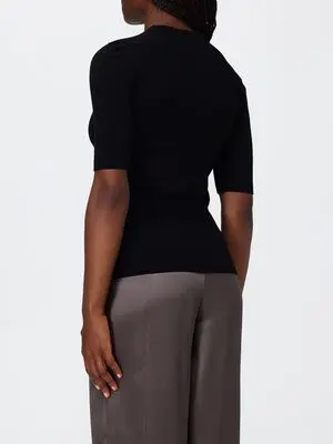 Max Mara Ribbed Knit Pullover - Black