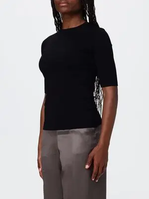 Max Mara Ribbed Knit Pullover - Black