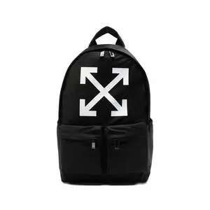 Off-White Arrow Motif Backpack - Black