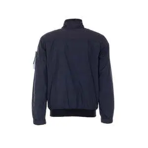 Stone Island Logo Garment Dyed Jacket - Black