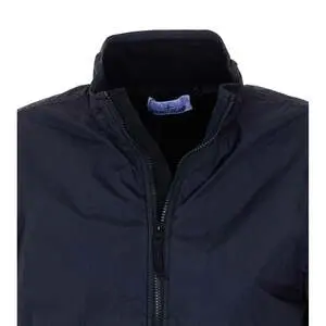 Stone Island Logo Garment Dyed Jacket - Black