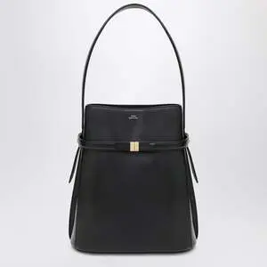TOTEME Leather Bucket Bag - Black