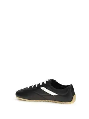 Alexander McQueen Low Boxer Sneakers In Nappa Leather - Black