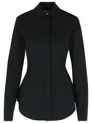 Sportmax Baffo Viscose Knit Shirt - Black