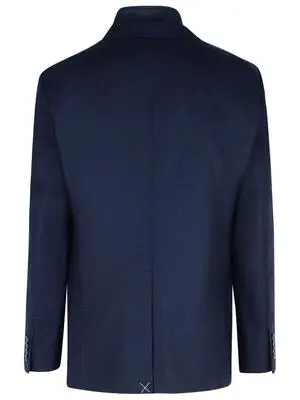 FAY Navy Polyamide Jacket With Removable Vest