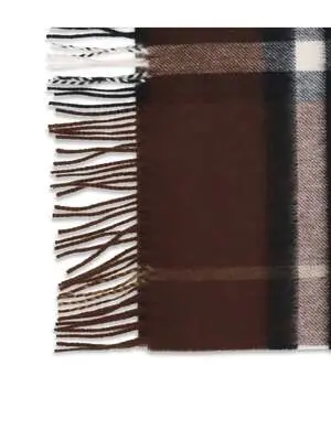 Burberry Cashmere Archive Check Scarf - Brown
