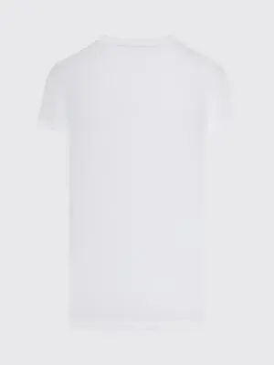 Max Mara Cotton T-shirt With Logo Detail - White