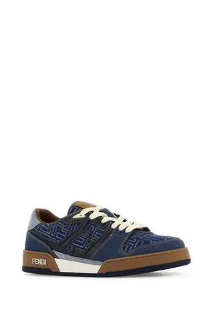Fendi Denim Match Sneakers - Blue