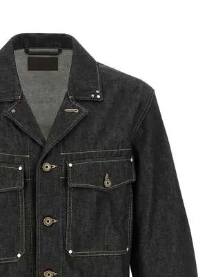 LEMAIRE Trucker Heavy Denim Jacket - Black