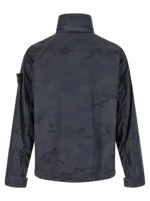 Stone Island Camouflage Utility Jacket With Removable Hood