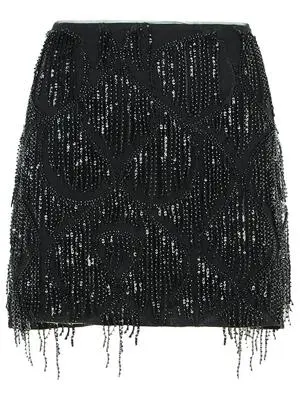 ROTATE BY BIRGER CHRISTENSEN Tula Miniskirt - Black