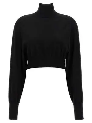 Sportmax Ululato" Wool Turtleneck Sweater - Black