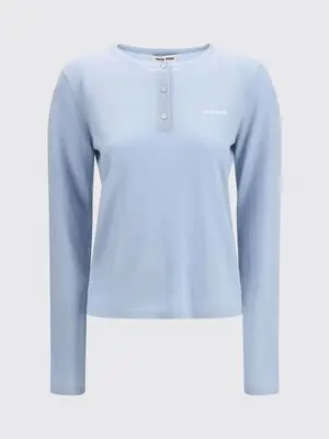 Miu Miu Long Sleeve Henley T-shirt
