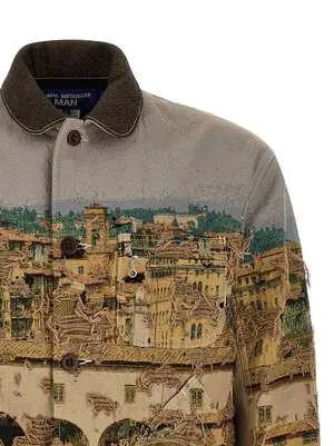 Junya Watanabe Jacquard Distressed Jacket - Multicolor