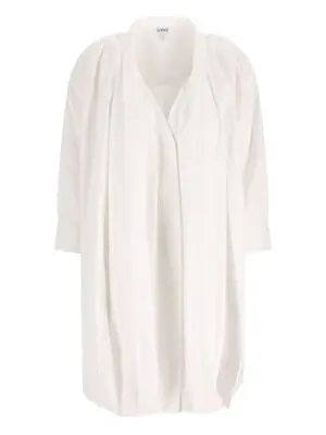 Loewe Cotton Draped Dress - Multicolor