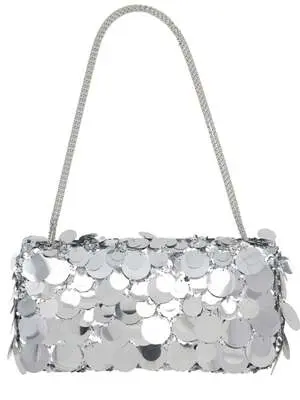 Rabanne Sparkle Baguette Bag - Silver