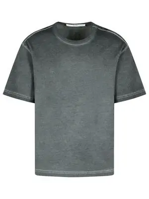 Séfr Mauro' Grey Cotton T-shirt - Black