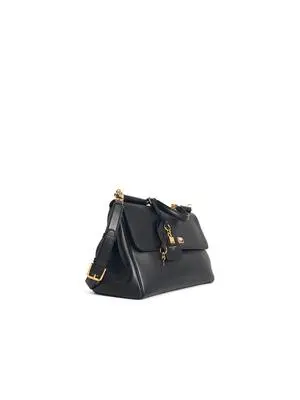 Dolce & Gabbana Sicily' Leather Handbag - Black