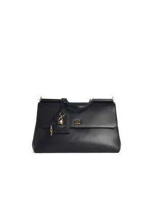 Dolce & Gabbana Sicily' Leather Handbag - Black