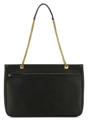 Valentino Garavani Nappa Leather Medium Viva Superstar Shopping Bag - Black