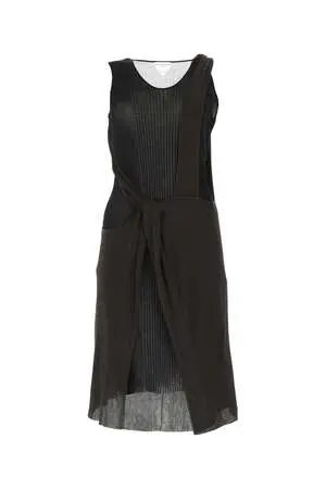 Bottega Veneta Two-tone Cotton Blend Dress - Multicolor