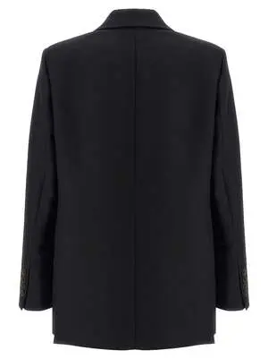 BLAZÉ MILANO Alcanara Everynight" Double-breasted Blazer - Black