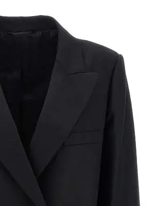 BLAZÉ MILANO Alcanara Everynight" Double-breasted Blazer - Black