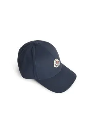 Moncler Cotton Baseball Cap - Blue