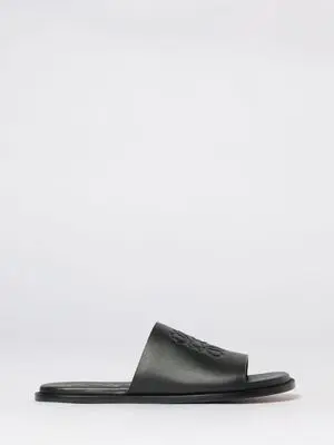 Loewe Embossed Logo Slide Sandals - Black