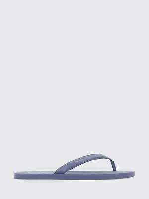 Prada Vitello Flip Flop Sandals - Blue