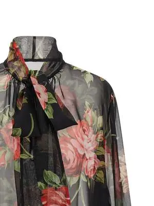 Dolce & Gabbana Bouquet Rose" Chiffon Blouse