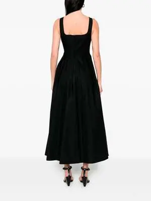 Sportmax Cotton Square Neck Dress - Multicolor