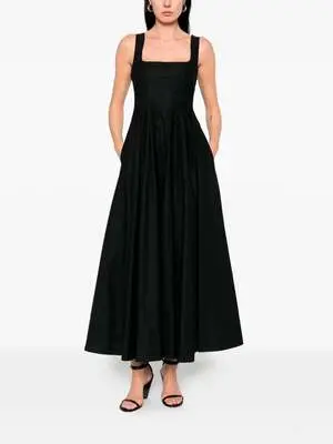 Sportmax Cotton Square Neck Dress