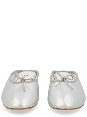 Repetto Camille Ballerina Mule With 3 Cm Heel - Silver