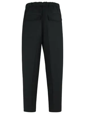 JIL SANDER Wide Leg Wool Trousers