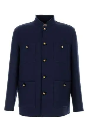 Valentino Garavani Wool Blend Jacket - Blue
