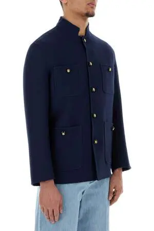 Valentino Garavani Wool Blend Jacket - Blue