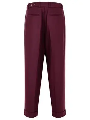 JIL SANDER Wool Belted Pants