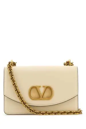 Valentino Garavani Vlogo Signature Shoulder Bag - White