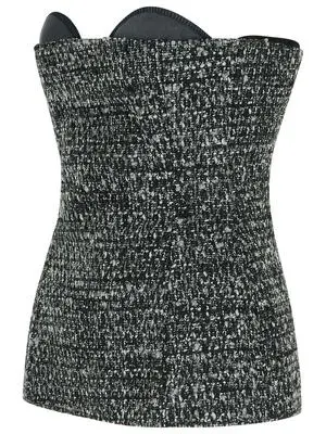 DIESEL® Two-tone Wool Blend Corset Top