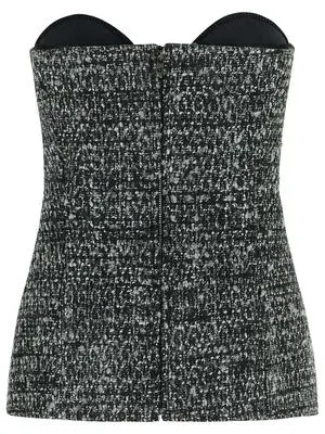 DIESEL® Two-tone Wool Blend Corset Top